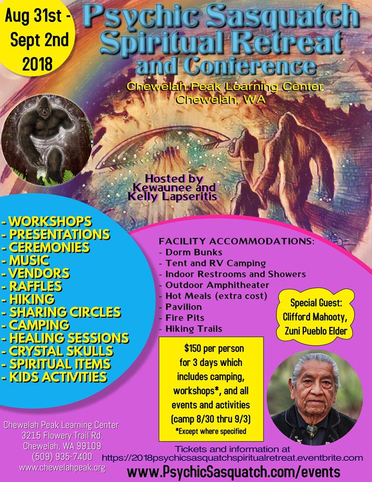 The 3rd Psychic Sasquatch Spiritual Retreat: amazing high consciousness ...